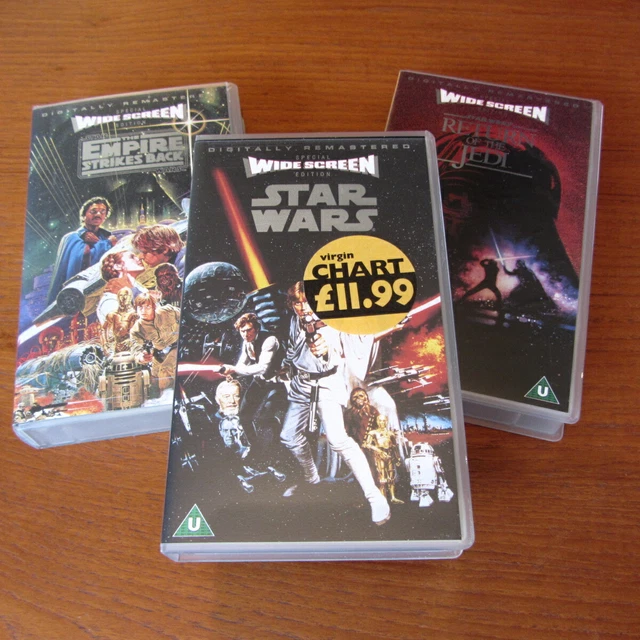 STAR WARS: ORIGINAL Trilogy on VHS Video ~ 1994 Widescreen edition ... STAR WARS: ORIGINAL Trilogy on VHS Video ~ 1994 Widescreen edition ...