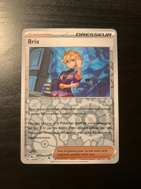 CARTE POKÉMON REVERSE Bria 100/131 PRE SV8.5 Evolution Prismatique FR ...