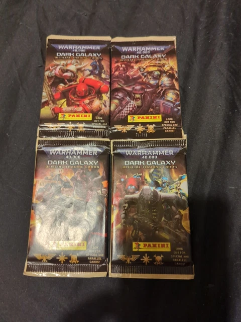 PANINI WARHAMMER 40K Dark Galaxy Trading Cards 4 Sealed Packs (ART SET ...