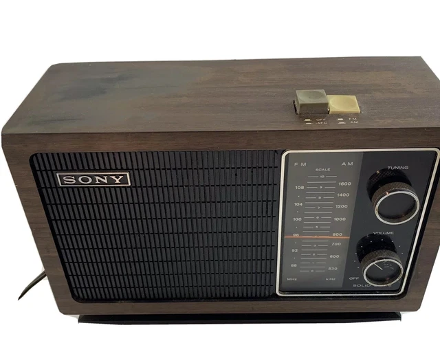 SONY VINTAGE RADIO AM/FM 10 transistor desk Table Radio Working 1960s ...