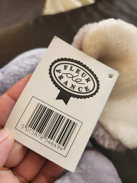 FLEUR DE FRANCE elephant plush ,Rare ,grey £16.14 - PicClick UK