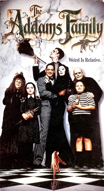 THE ADDAMS FAMILY [VHS 1992] Anjelica Huston, Raul Julia, Christopher ...
