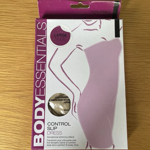 BODY ESSENTIALS NUDE CONTROL SLIP DRESS SIZE L new in box £17.49 ...