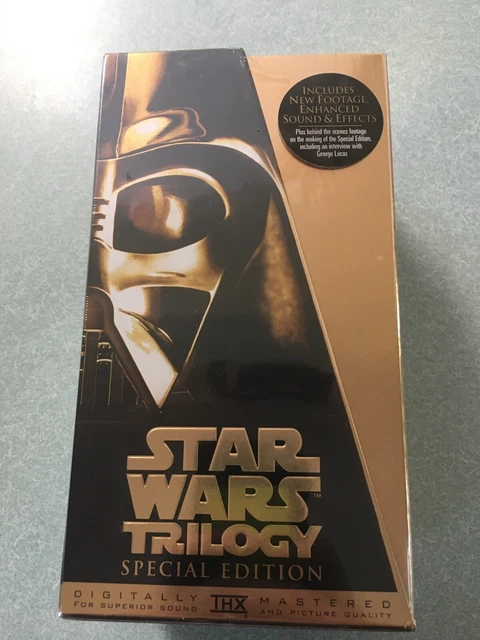 STAR WARS TRILOGY Special Edition Digitally Mastered VHS Cassette Tapes ...
