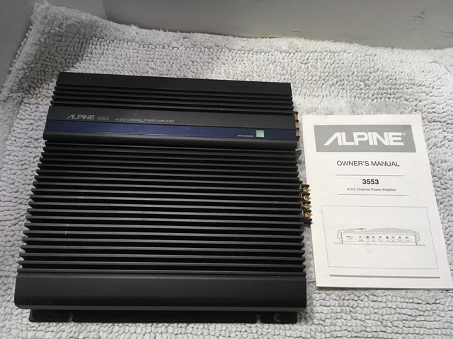 ALPINE 3553 4 Channel Power Amplifier Old School Tested EUR 229,79 ...