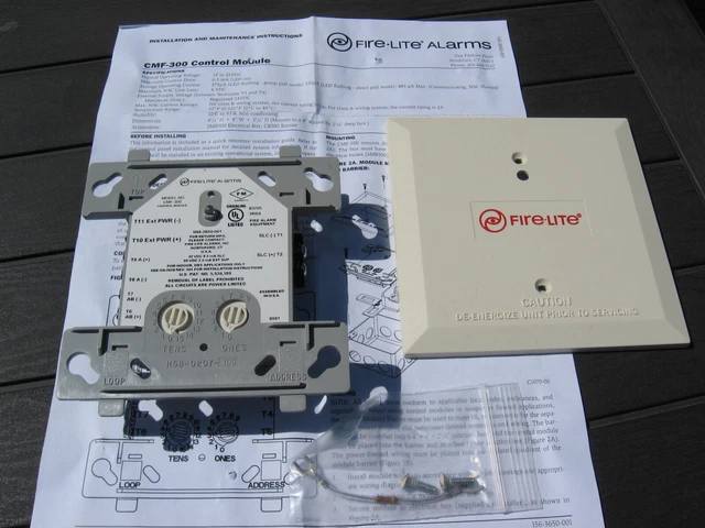 HONEYWELL FIRELITE ADDRESSABLE Fire Alarm Control Relay Module CMF-300 ...