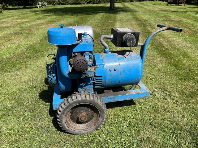VINTAGE VILLIERS PETROL 3 KVA Generator Stationary Engine £312.72 ...
