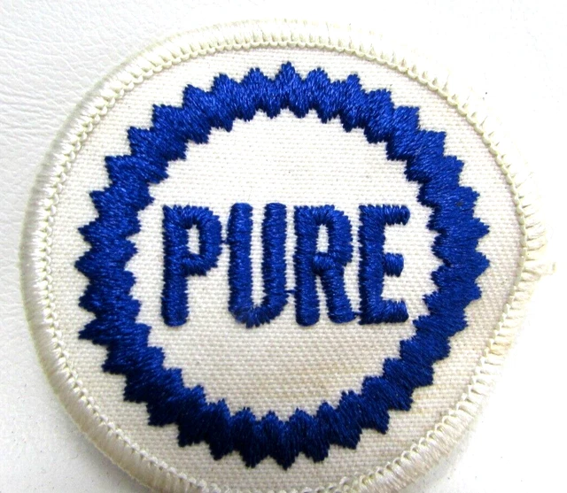 VINTAGE PURE OIL Gas Station Jacket Patch Chicago Illinois Employee ...