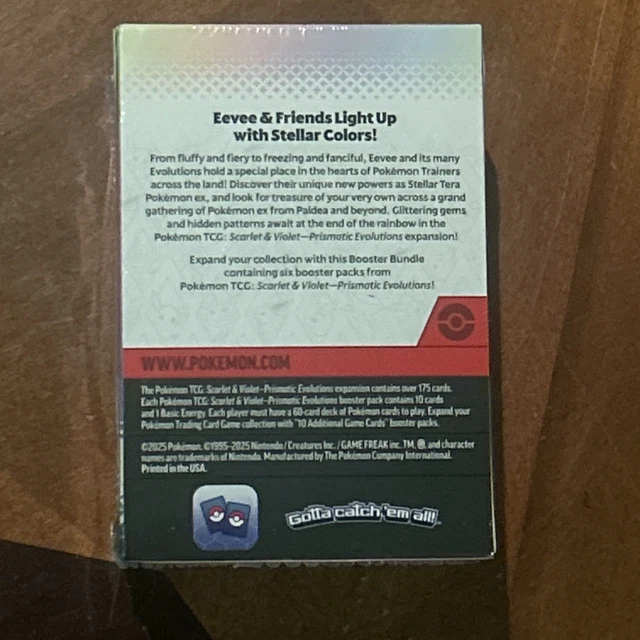 POKÉMON TCG SCARLET & Violet Prismatic Evolutions Booster Bundle ...