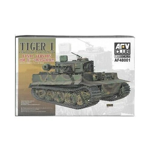 AFV CLUB 1/48 German Tiger I Final Version Plastic Model Kit [AF48001 ...