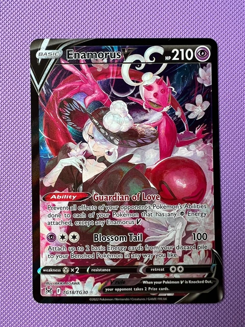 POKÉMON TCG ENAMORUS V Lost Origin Trainer Gallery TG18/TG30 Holo Ultra ...