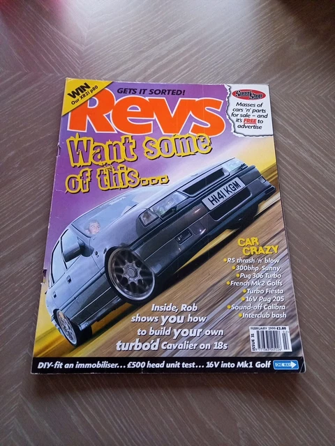 REVS MAGAZINE ISSUE 31 February 1999 Max Power, 306, 205 Gti, GTi-R ...