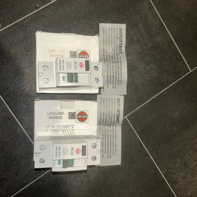 WYLEX 80A 30MA Type A RCD 2 Pole Module (WRDS80/2) £16.13 - PicClick UK