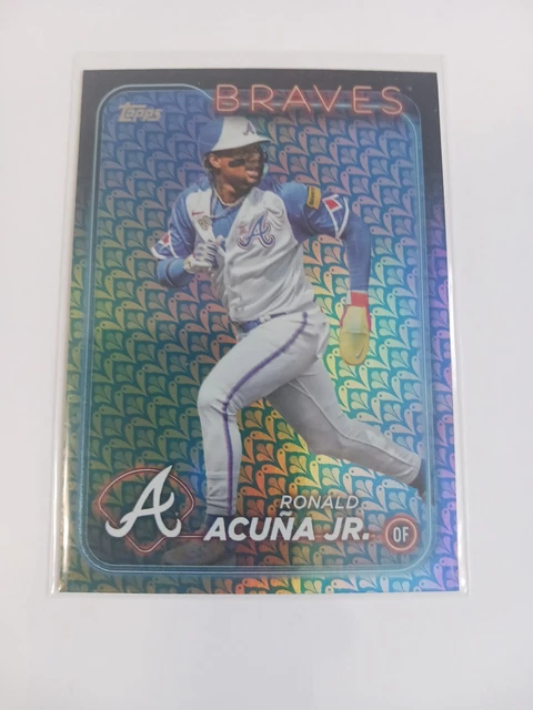 RONALD ACUNA JR. 2024 Topps Series 1 Holiday Foil Card #1 Atlanta Braves EUR 3,40 - PicClick IT