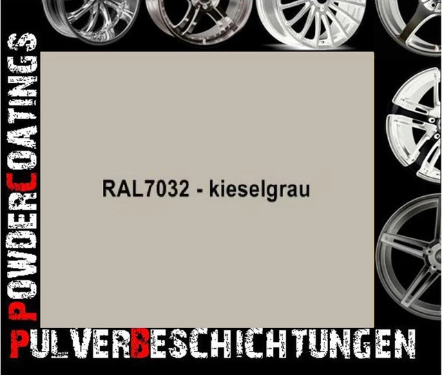 RAL 7032 KIESELGRAU Matt Feinstruktur Pulverlack Beschichtungspulver ...