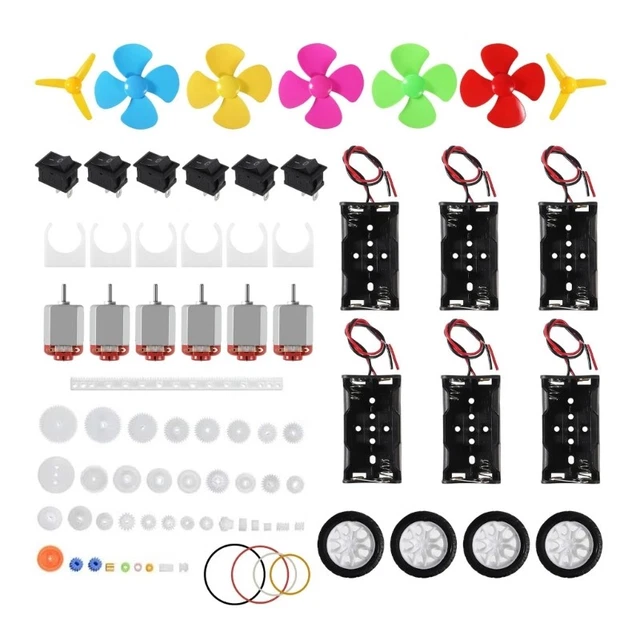 PACK OF 95 Pieces Plastic Model Building Set for STEM Educational DIY ...