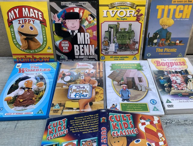 9 RETRO CLASSICS 70-90 kids TV DVDs Mr Benn Ivor The Engine Rainbow ...