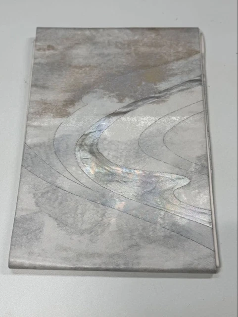 JAPANESE KIMONO FUKURO Kimono Obi Silver running water pattern $159.98 ...