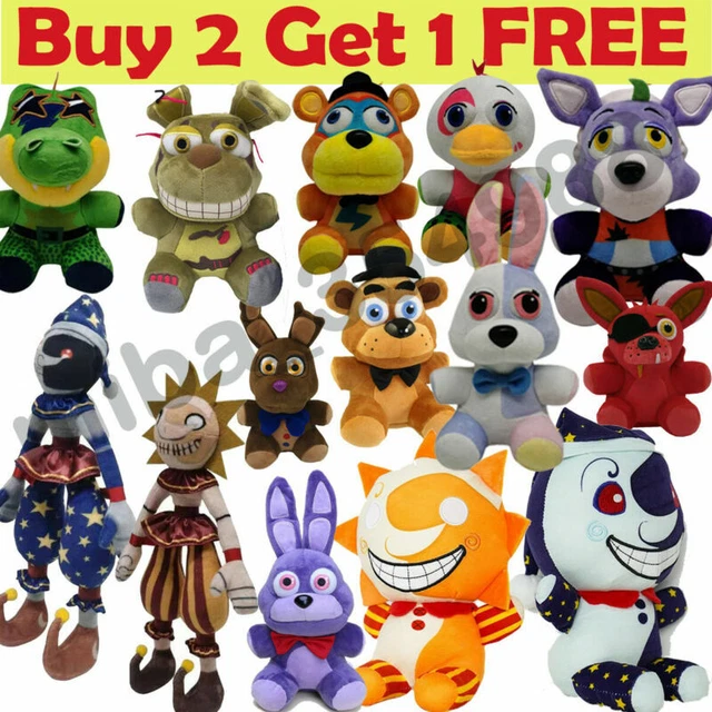 FNAF FIVE NIGHTS at Freddy's Plush Doll Plushies Toy Teddy Glamrock ...