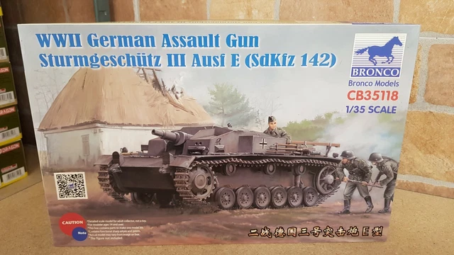 BRONCO 35118 STURMGESCHÜTZ III Ausf E (SdKfz 142) Scala 1:35 EUR 39,90 ...