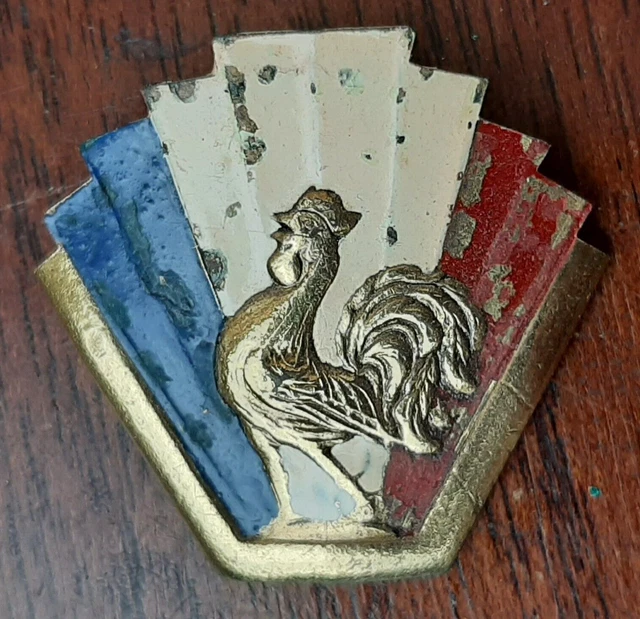 INSIGNE 1943 CEF ITALIE Coq ORIGINAL Corps Expéditionnaire Français ...