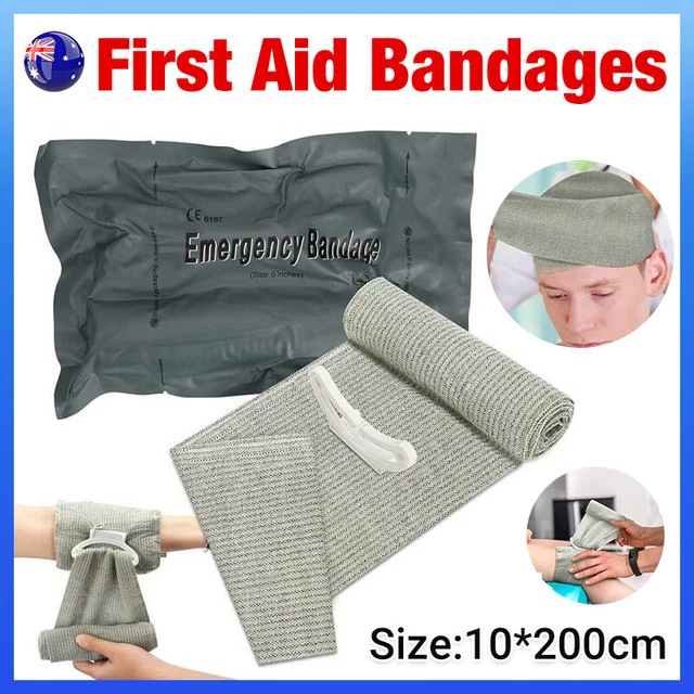 FIRST AID BANDAGE Trauma Israeli MedicalDressing Survive Support Strap ...