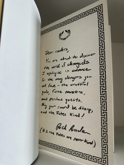 ILLUMICRATE 🌞PERCY JACKSON & The Olympians Series 🌞 Signed Rick Riordan ...