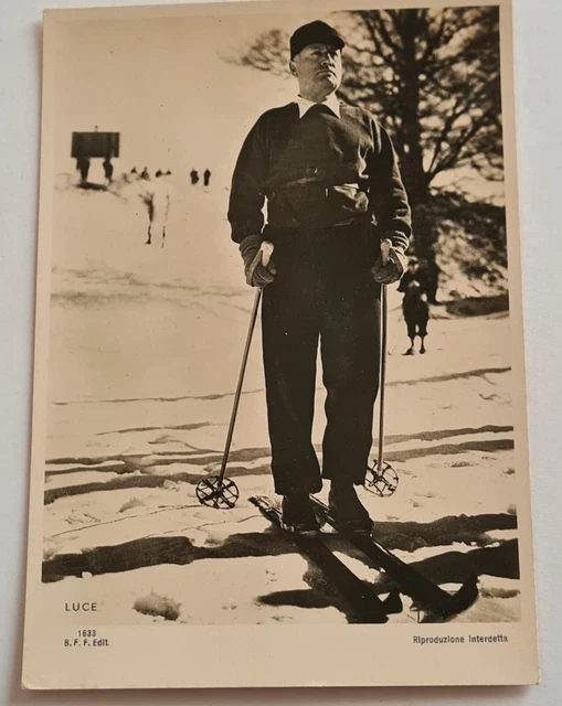 IL DUCE DEL Fascismo: Mussolini sugli sci rara ist LUCE EUR 19,00 ...