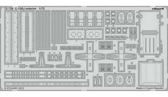 EDUARD 1/72 LOCKHEED Martin C-130J Super Hercules Exterior Set for ...