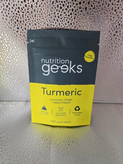 NUTRITION GEEKS TURMERIC Curcumin, Ginger, Black Pepper Supplement ...