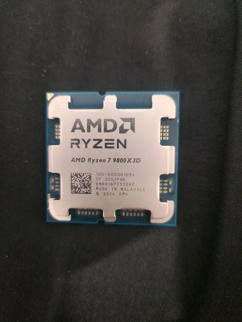 AMD RYZEN 7 9800X3D 8-Core 16-Thread AM5 Zen 5 Turbo Processor CPU 5 ...