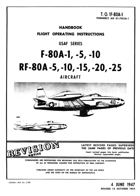 LOCKHEED F-80A & RF-80A SHOOTING STAR / HFOI. DOWNLOAD or DVD EUR 6,95 ...