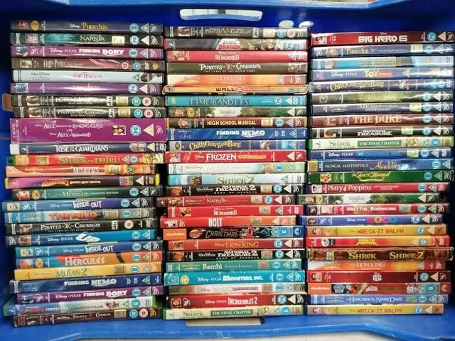 CHILDRENS KIDS FAMILY DVDs Disney Pixar Nickelodeon Dreamworks Lot ...