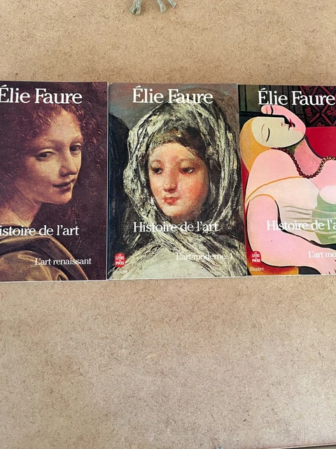 HISTOIRE DE L'ART Élie Faure lot de 3 Le Livre de Poche EUR 10,00 ...