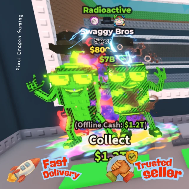 STEAL A BRAINROT🧠RADIOACTIVE Swaggy Bros 1.1B/s 🧠6 Mutations🌞🚀 $116.42 ...