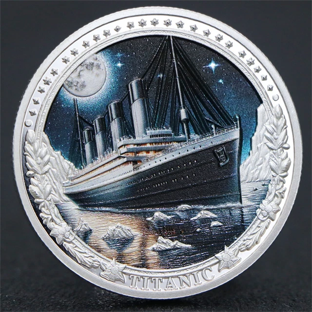CHALLENGE COIN RMS Titanic Commemorative Ship Coins Rare Boat Travel ...