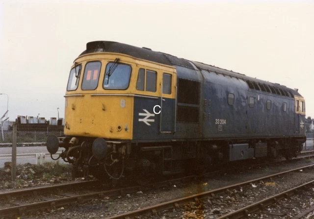 BRITISH RAILWAY B.R Photograph - Class 33 33204 At Gillingham Kent 25 ...