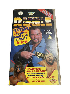WWF WWE ROYAL Rumble 1990 VHS PAL Official Coliseum Video Tape £8.99 ...