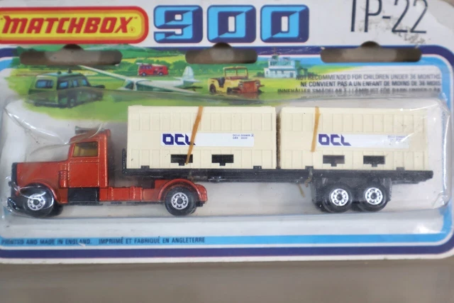 MATCHBOX 900 SERIES TP-22 Peterbuilt Long Ocl Double Truck Sealed ...