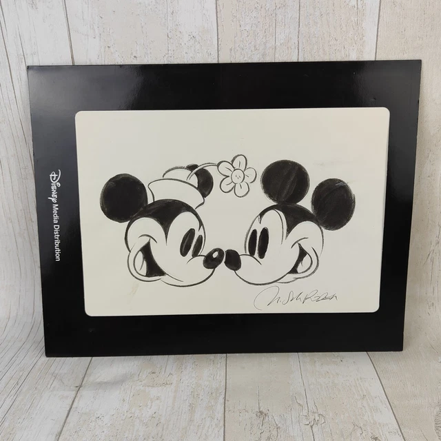 DISNEY ARTIST ULRICH Schröder signed picture 'Mickey and Minnie Mouse ...