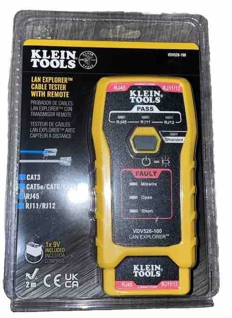KLEIN TOOLS VDV526-100 Network Cable Tester, LAN Explorer Data New ...