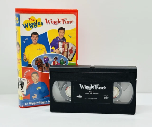 THE WIGGLES WIGGLE Time VHS 2000 Red Clam Shell Greg Jeff Anthony ...