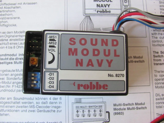 ROBBE 8270 SOUND Modul Navy RC Schiff Boot Marine Top Soundmodul EUR ...