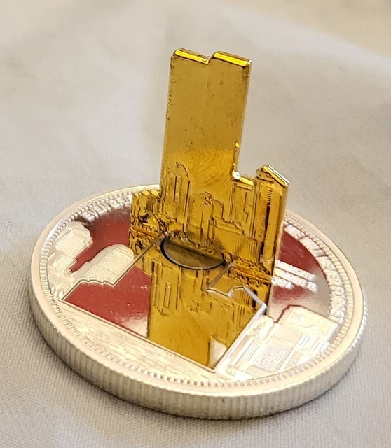 9/11 3D STAND Up Silver Coin Americana September 11th 2001 Twin Towers ...