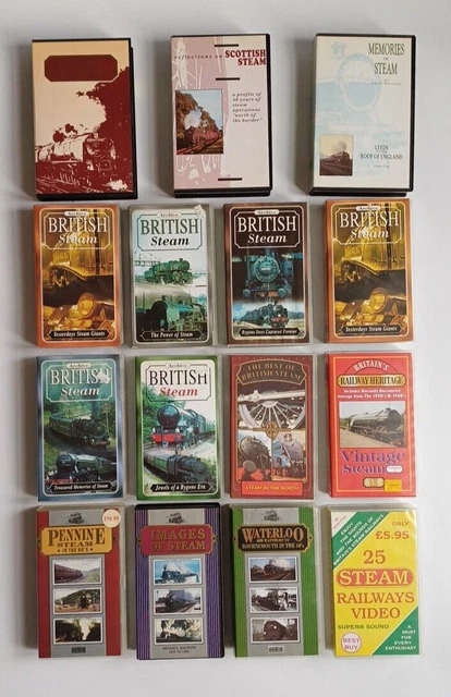 STEAM VHS VIDEOS x15 VHS £14.99 - PicClick UK