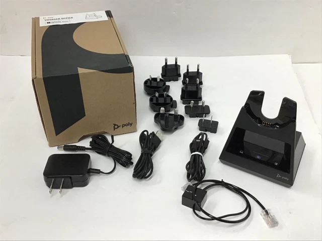 POLY VOYAGER OFFICE Base Charging Station Dock Focus 2 4300 UC 218472 ...