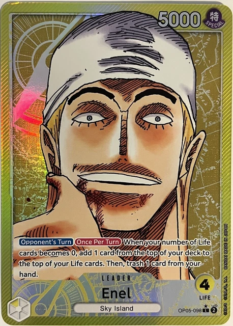 ENEL ALT ART Leader OP05-098 - Awakening Of The New Era - One Piece TCG ...