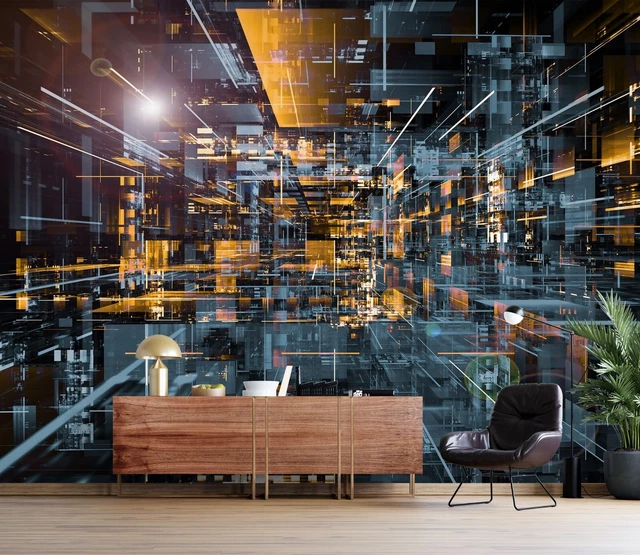 3D CITY BUILDING E102 Wallpaper Mural Paper Wall Print Indoor Murals CA ...