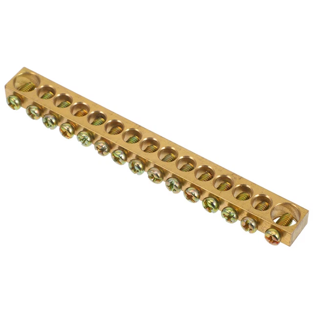 TERMINAL BLOCK CONNECTOR Bar Copper Ground Bar Bus Bar Electrical ...