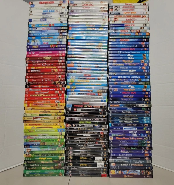 WHOLESALE LOT 100+ DVDs Kids & Family Children's Baby Pixar Disney Elmo Potter $146.96 - PicClick CA